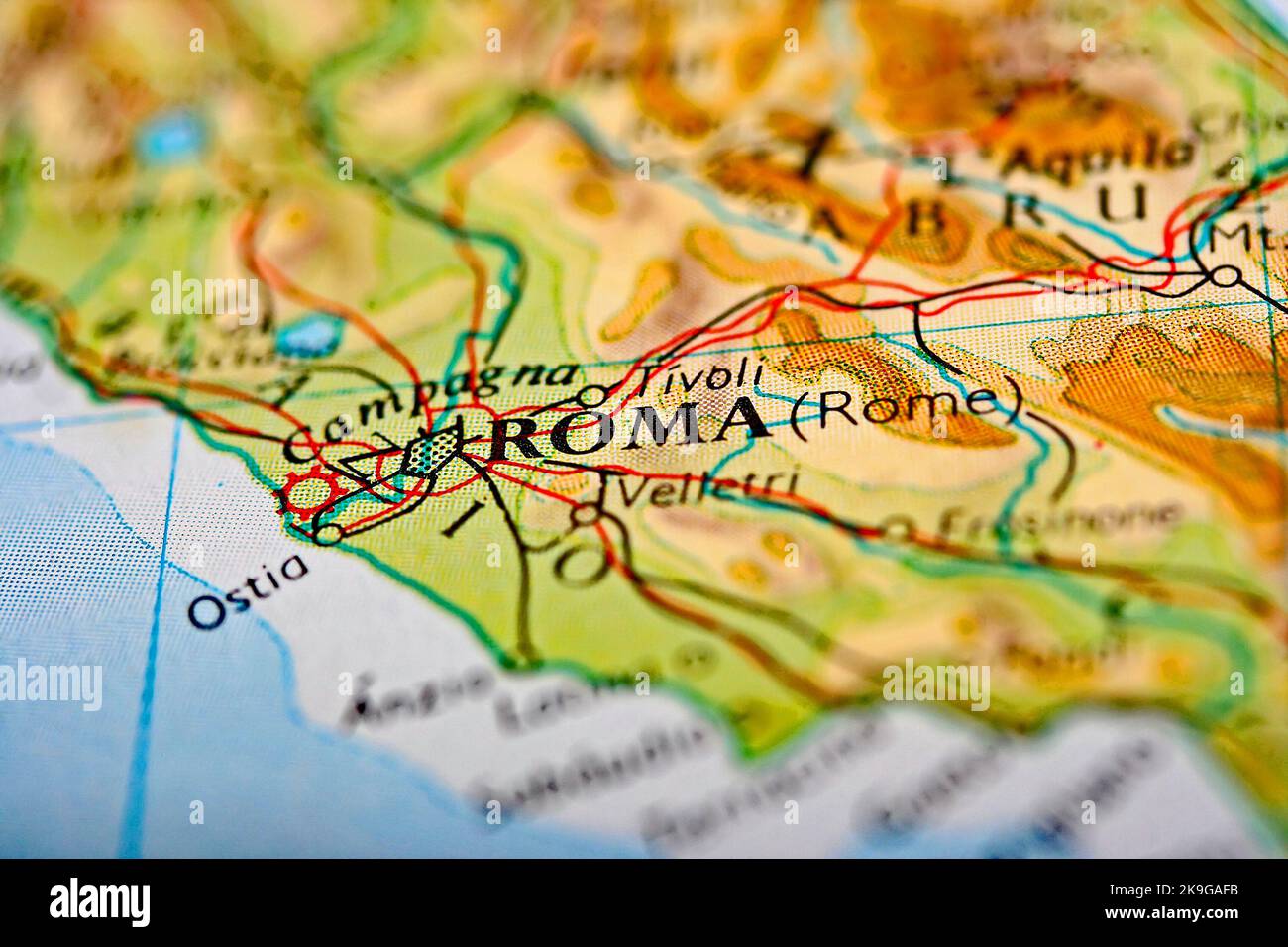 Italy train map hi-res stock photography and images - Alamy