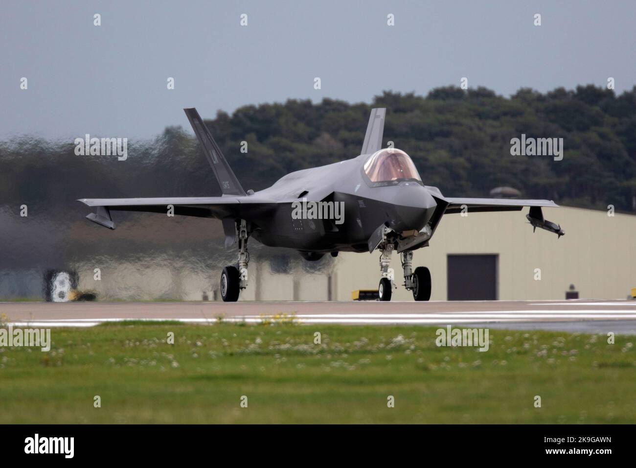 USAFE F35-A arrives back minus a Sidewinder missile after a visit to ...