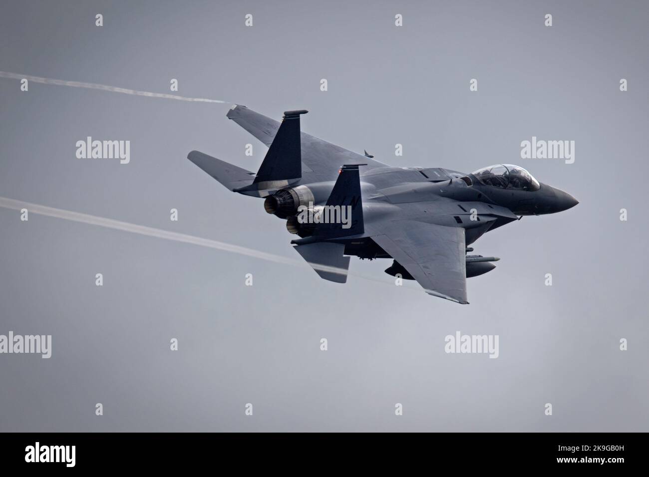 F-15E Strike Eagle taking off at sunrise, RAF Lakenheath, Suffolk ...