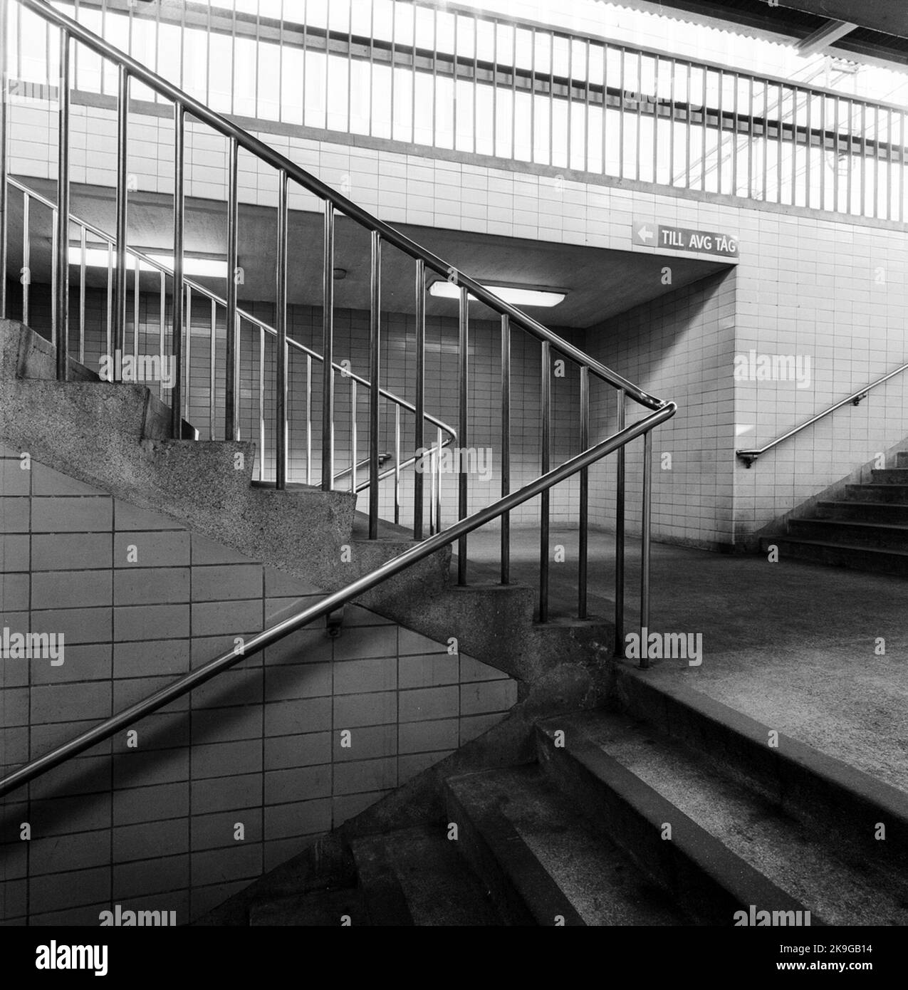 Stainless steel staircase Stock Photo - Alamy