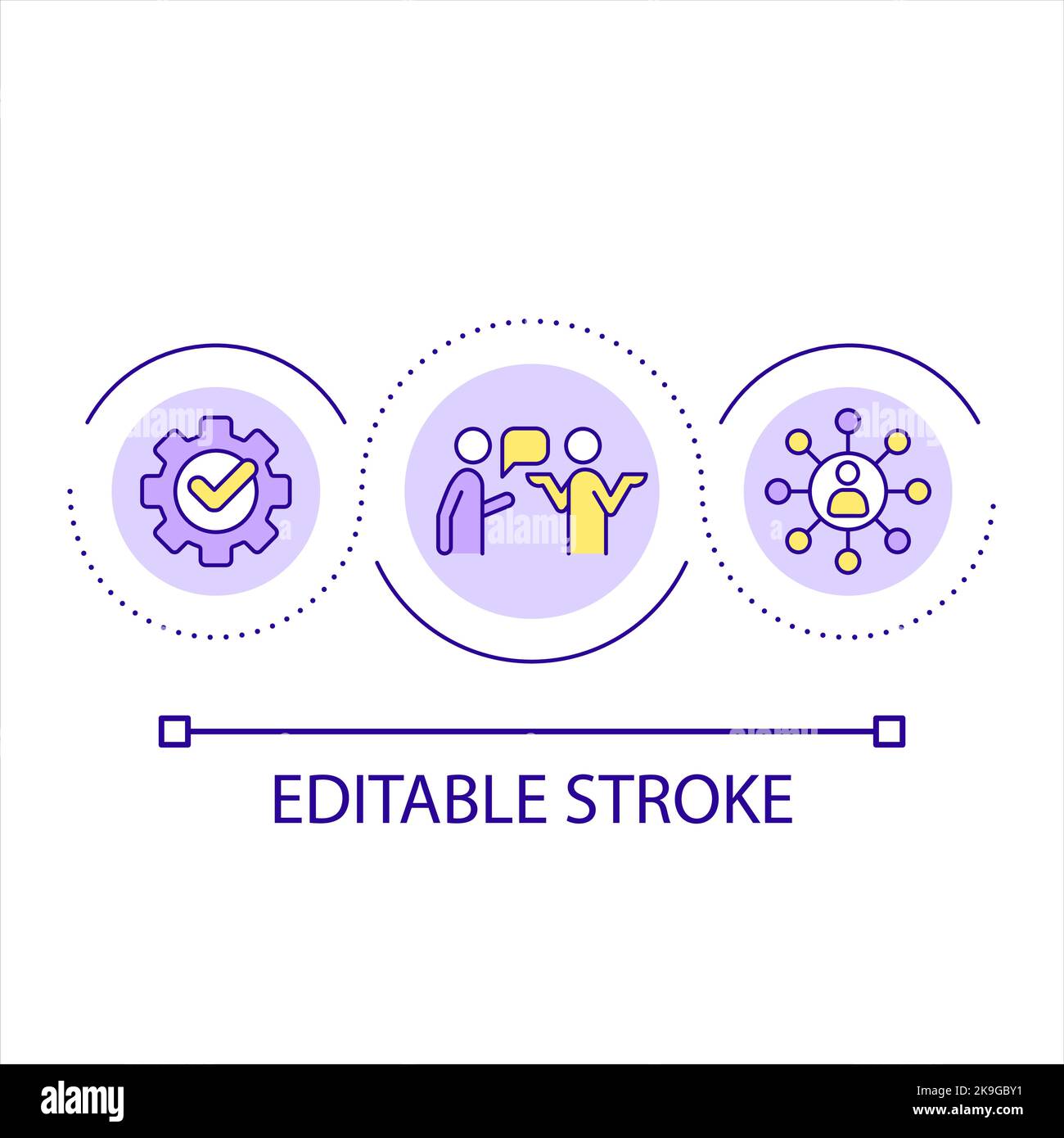 Building network connection loop concept icon Stock Vector Image & Art ...