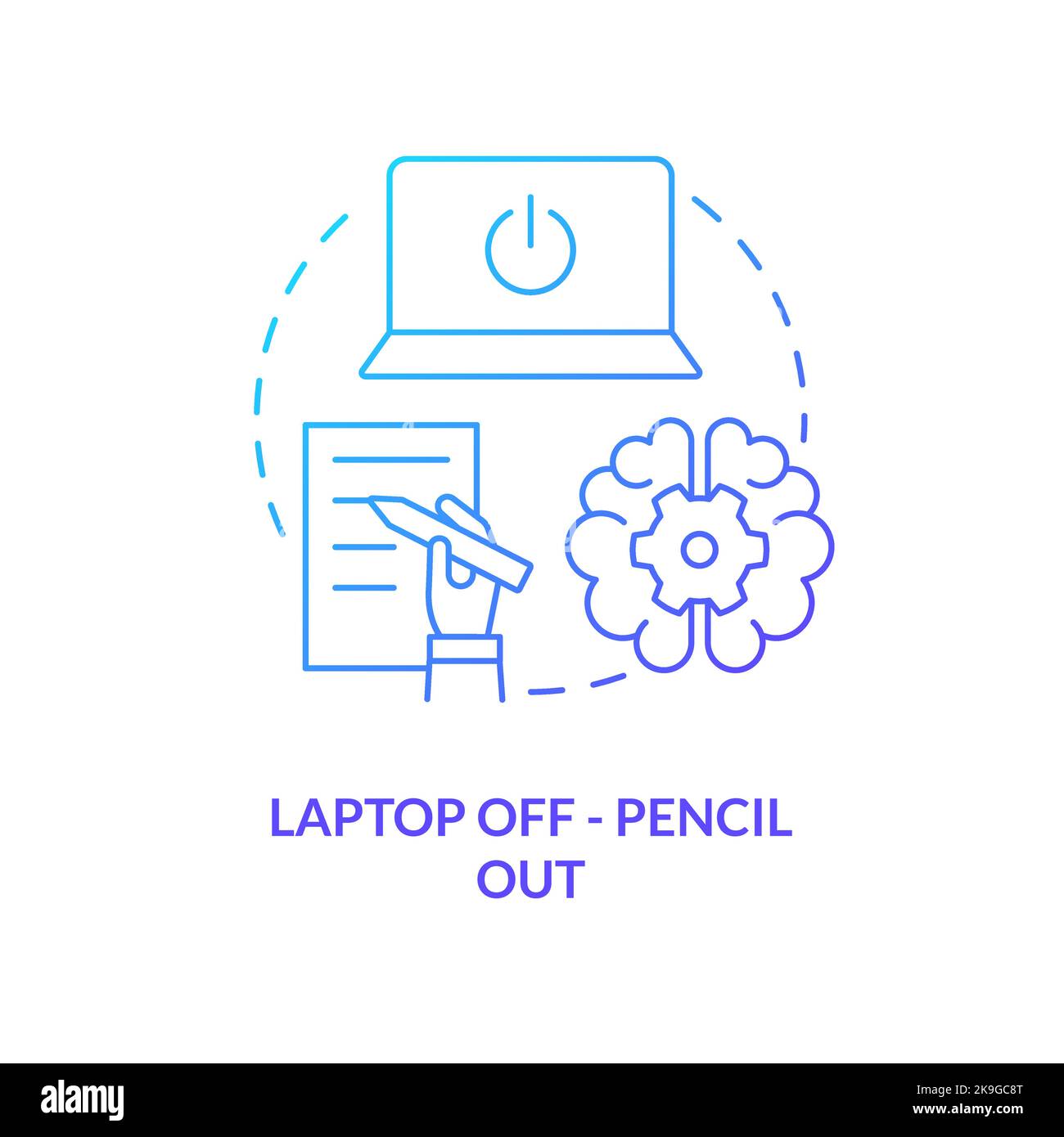 Note taking technique blue gradient concept icon Stock Vector Image ... Note taking technique blue gradient concept icon Stock Vector Image ...