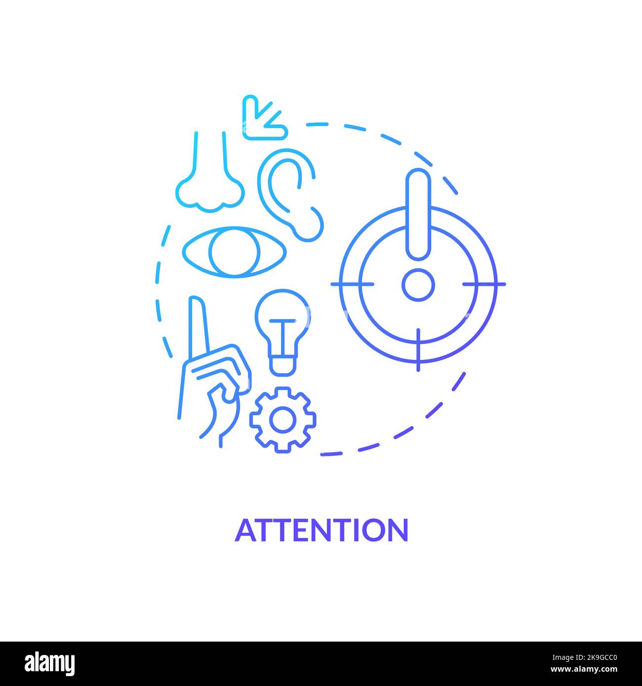 Sensory information brain Stock Vector Images - Alamy