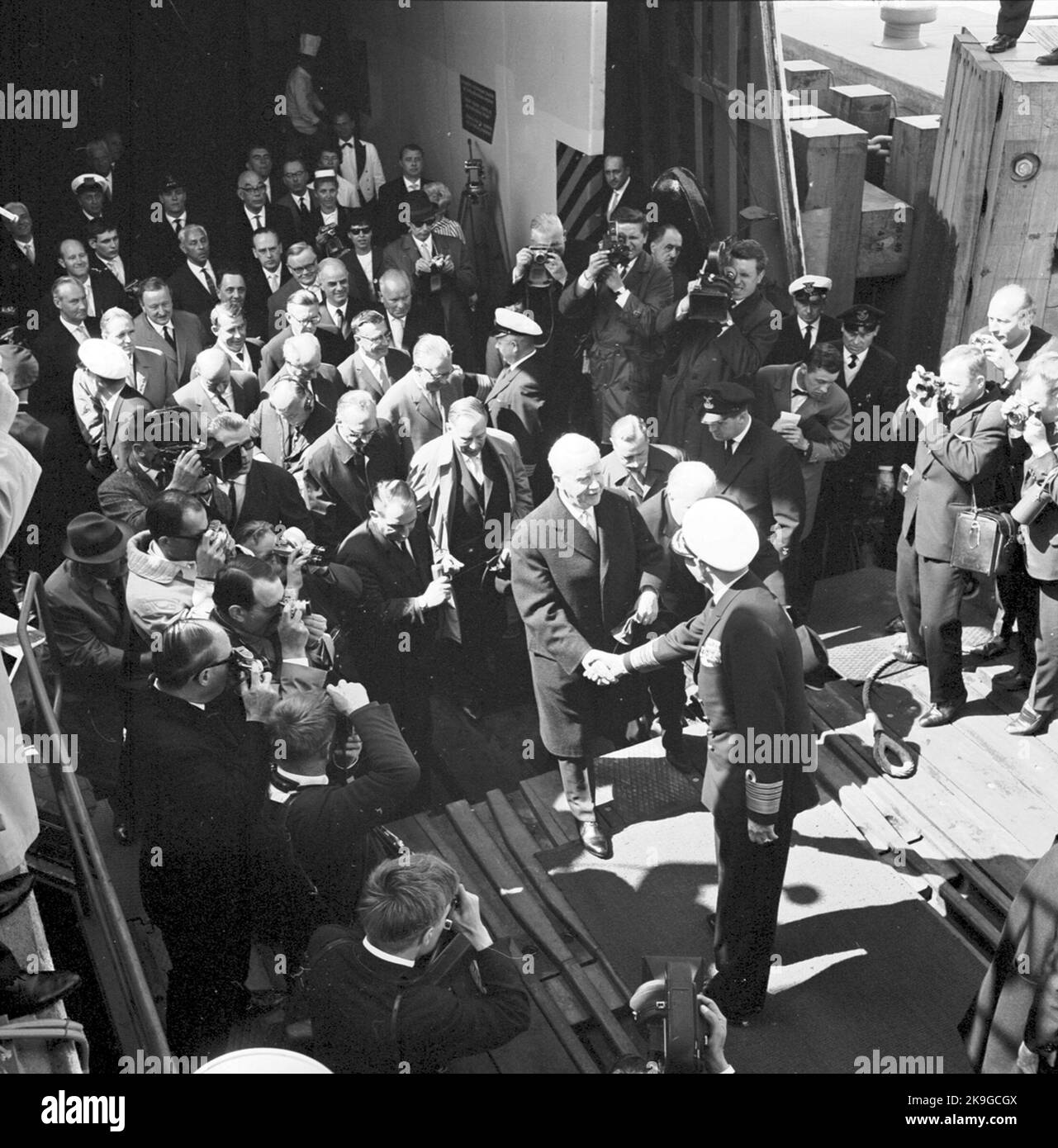Inauguration of the "Bird Road Line" between Rodbyhavn, Lolland ...