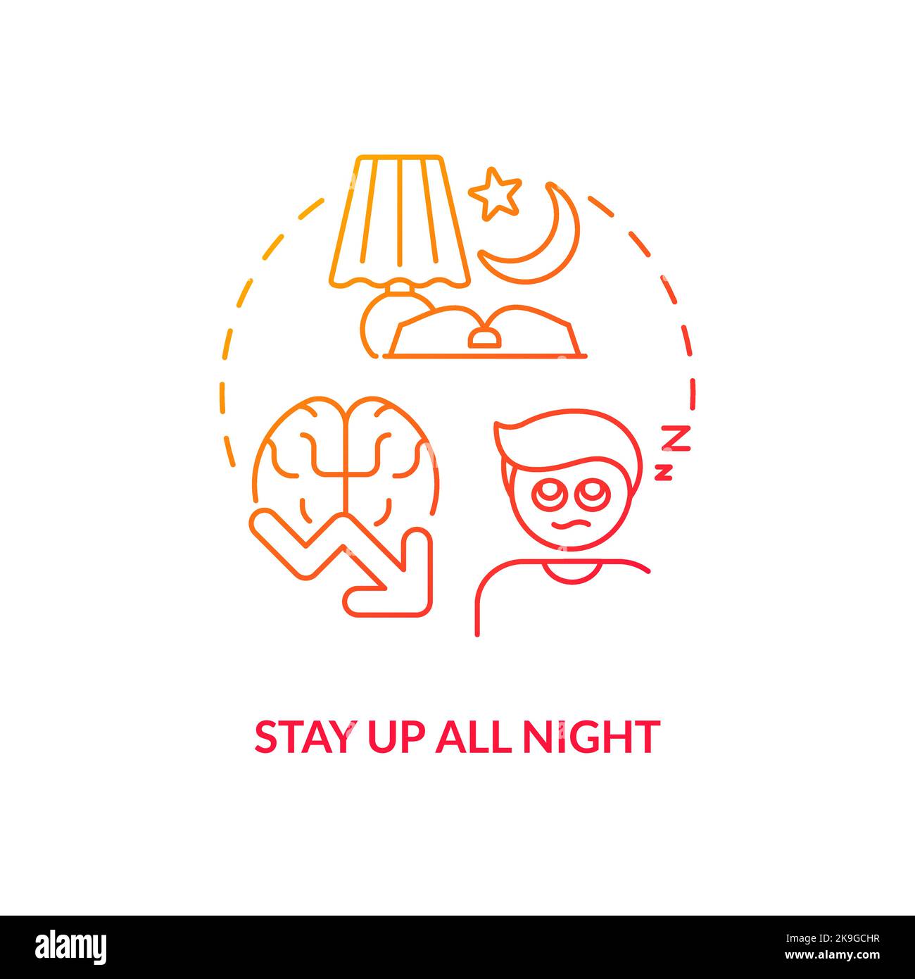 Stay awake icon hi-res stock photography and images - Alamy