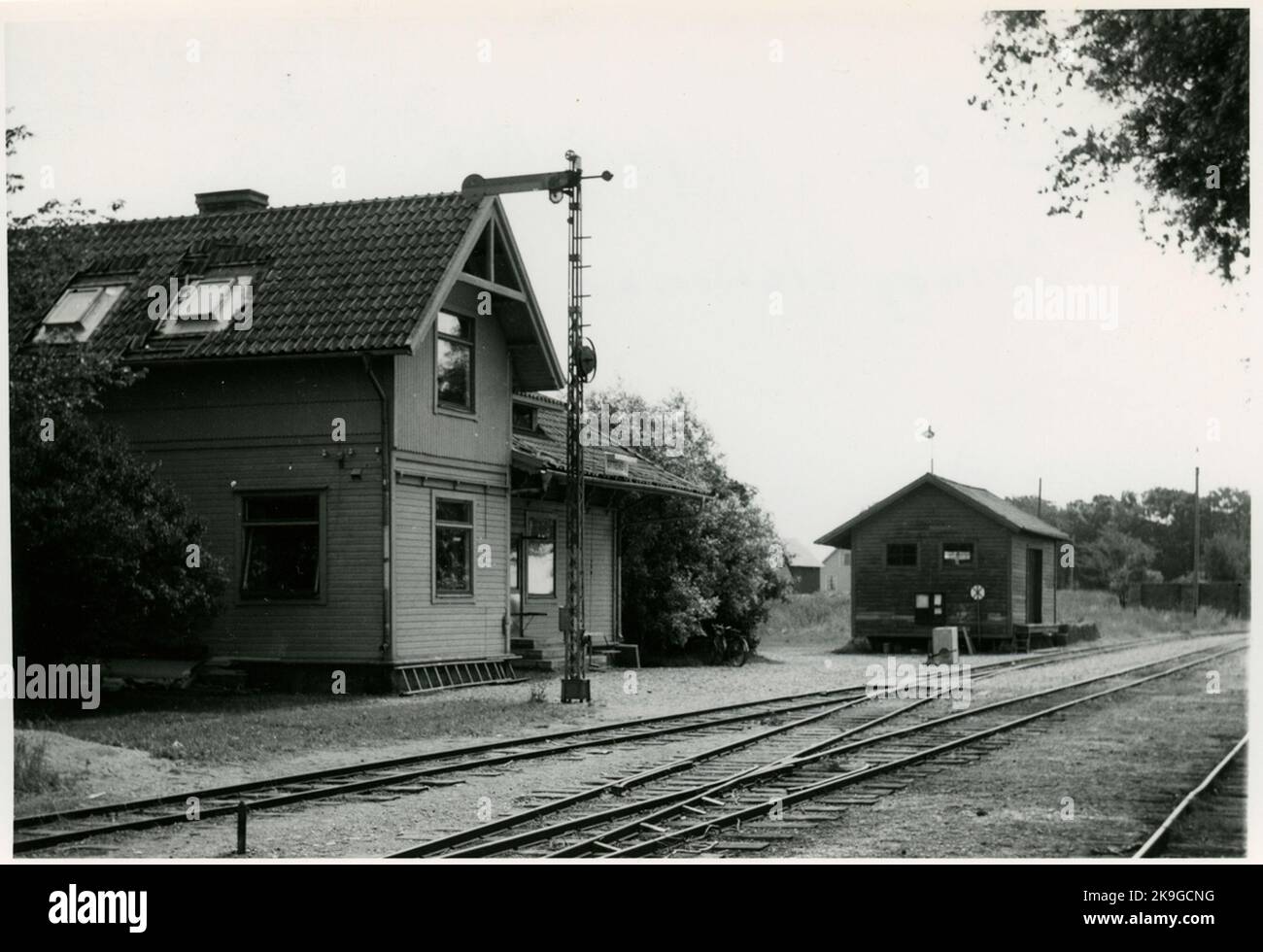 State Railways, Ottenby Station Stock Photo - Alamy