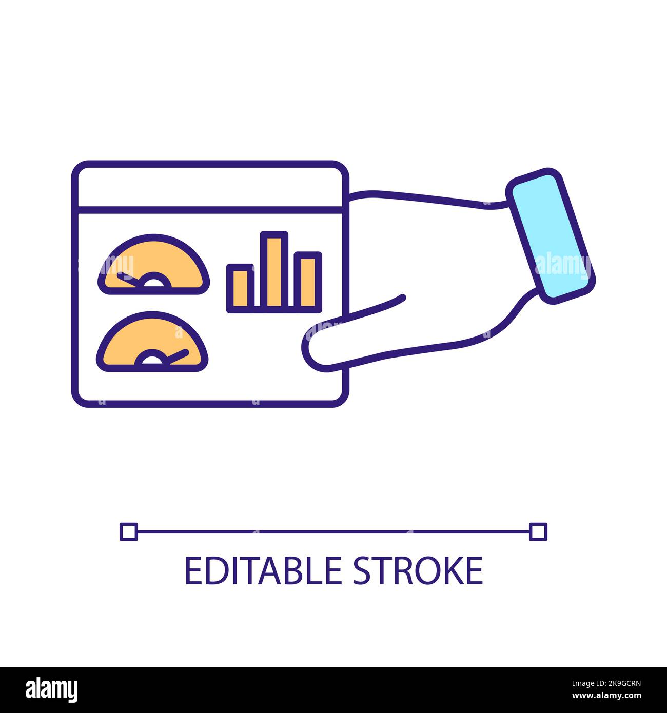Sharing research results RGB color icon Stock Vector Image & Art - Alamy
