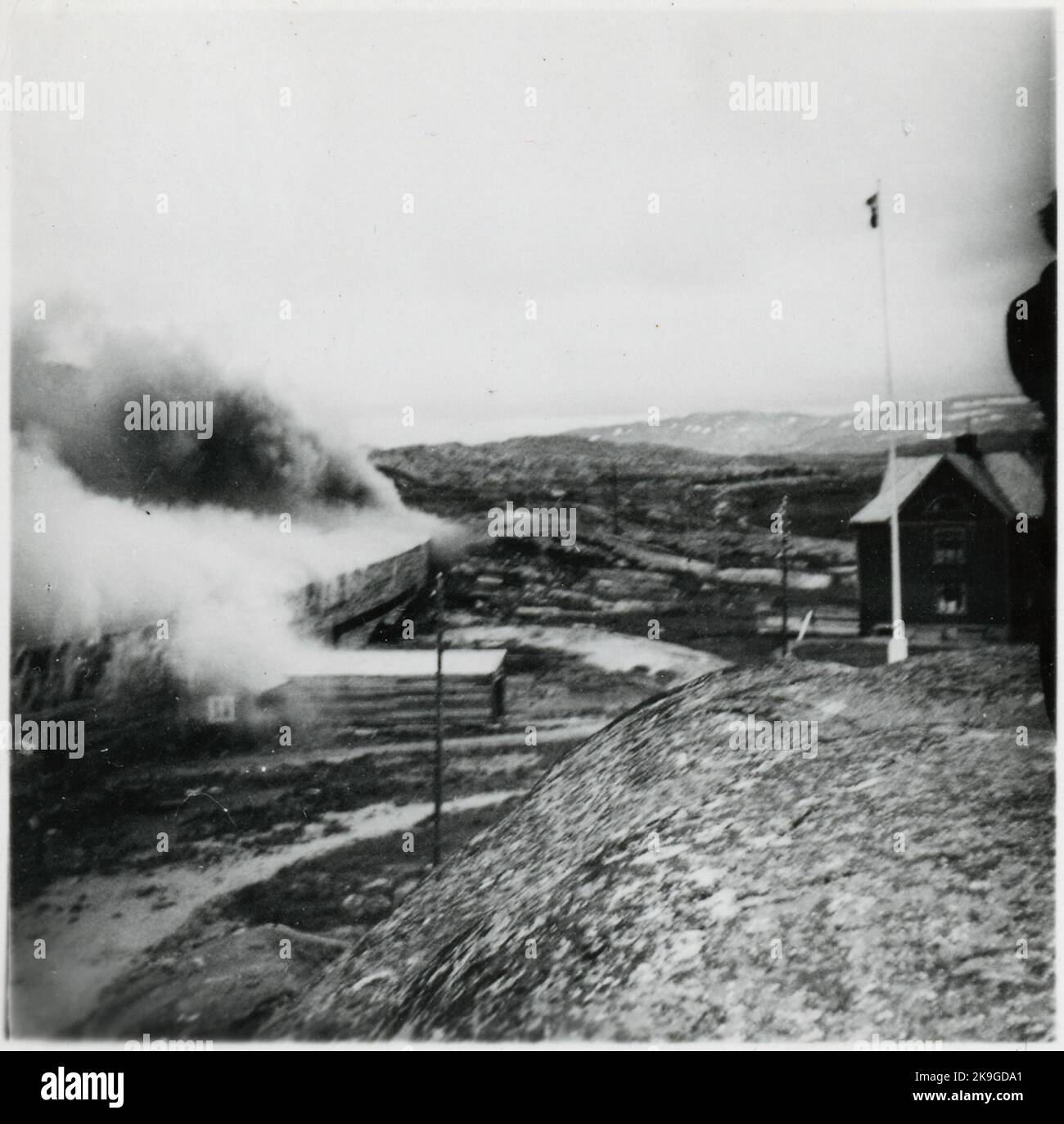 Fire in train and snow gallery at the national border Stock Photo - Alamy