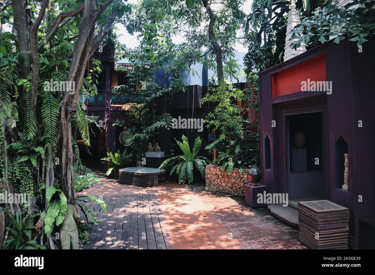 A beautiful natural backyard inside The Khmer House - Secret Oasis ...