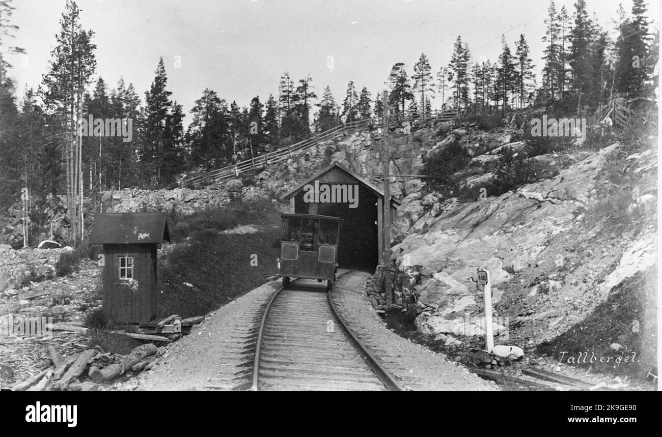 140 meters long tunnel built between Nyåker and high burn in 1891 Stock ...