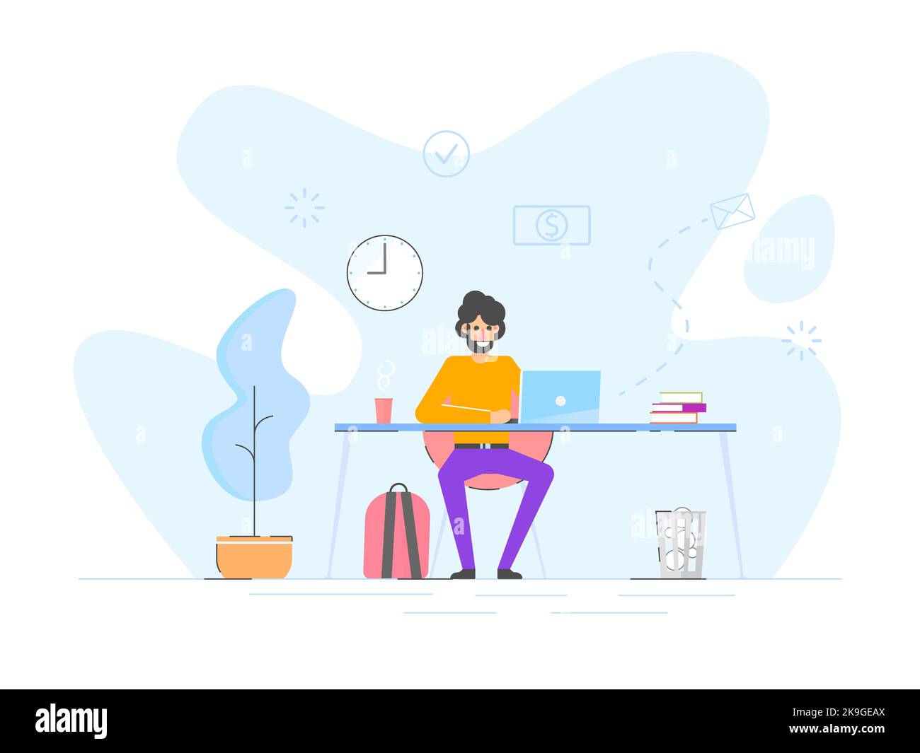 Computer programer man Cut Out Stock Images & Pictures - Alamy