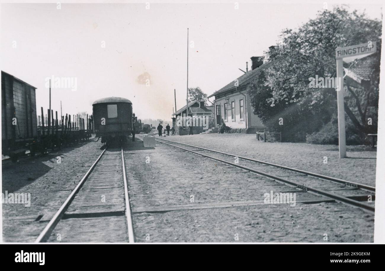 Norsholm - Bersbo Railway, NBJ. Ringstorp station Stock Photo - Alamy