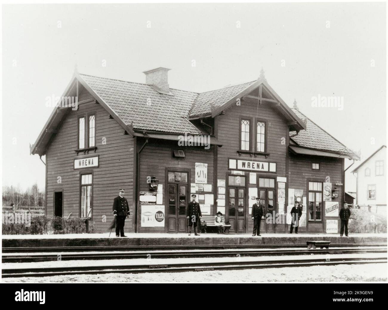 Vrena station, (Wrena station, Oxelösund-Flen-Västmanlands Railway ...