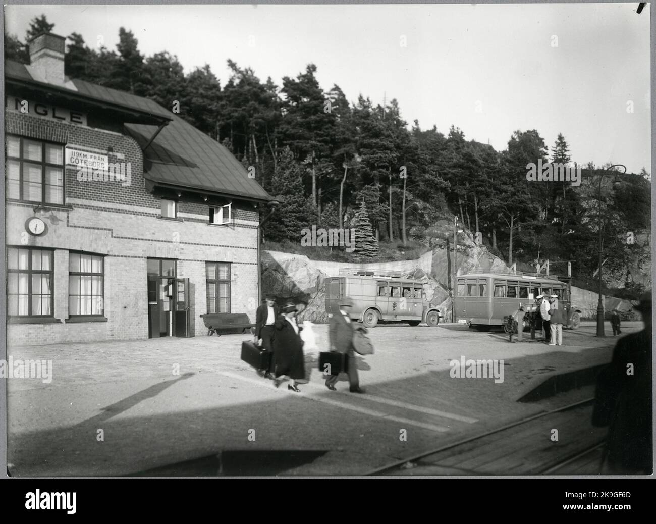 Scania-Vabis buses at Dingle Station. State Railways, SJ Stock Photo ...