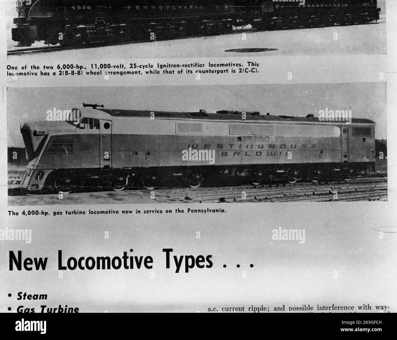 Gas turbine electric locomotive hi-res stock photography and images - Alamy