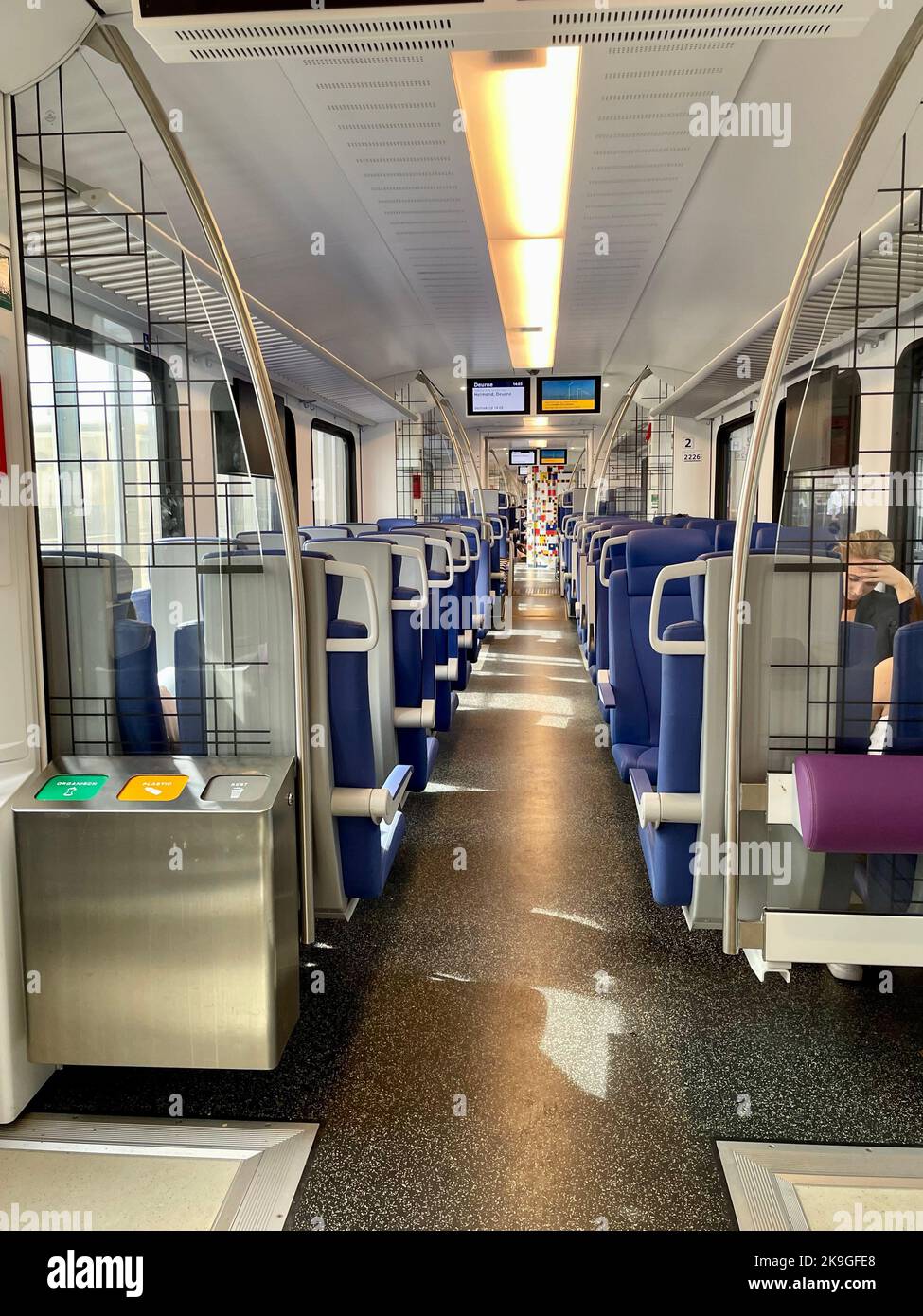 Inside an NS sprinter train in the Netherlands Stock Photo - Alamy
