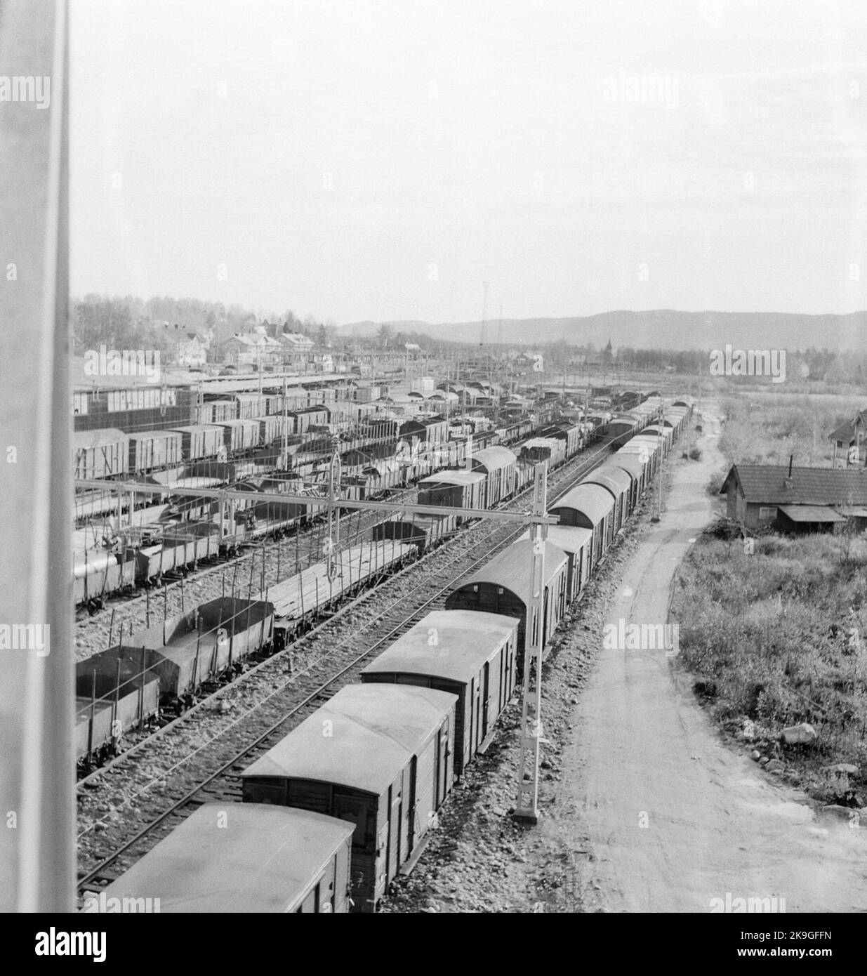 Freight yard Black and White Stock Photos & Images - Alamy