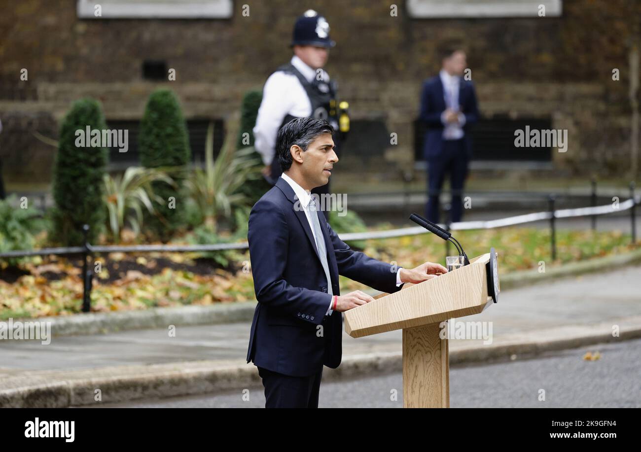 England, London, Westminster, 25th October 2022, New Prime Minister ...