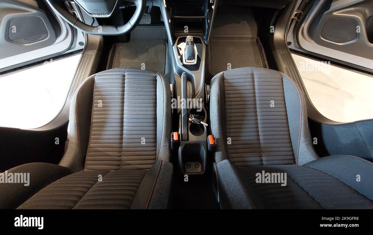 Peugeot 2008 2021 2022 Car interior cabin seats interior no people ...