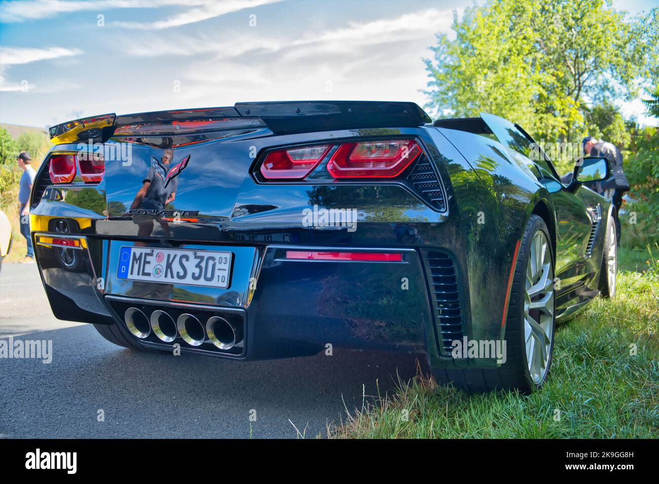 Chevrolet Corvette C7 , cabriolet, , diagonal rear view Stock Photo - Alamy