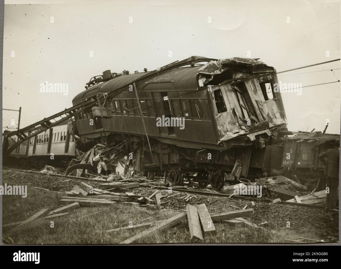 New South Wales Government Railways, NSWGR Motorvagn EFTER KILLITISION ...