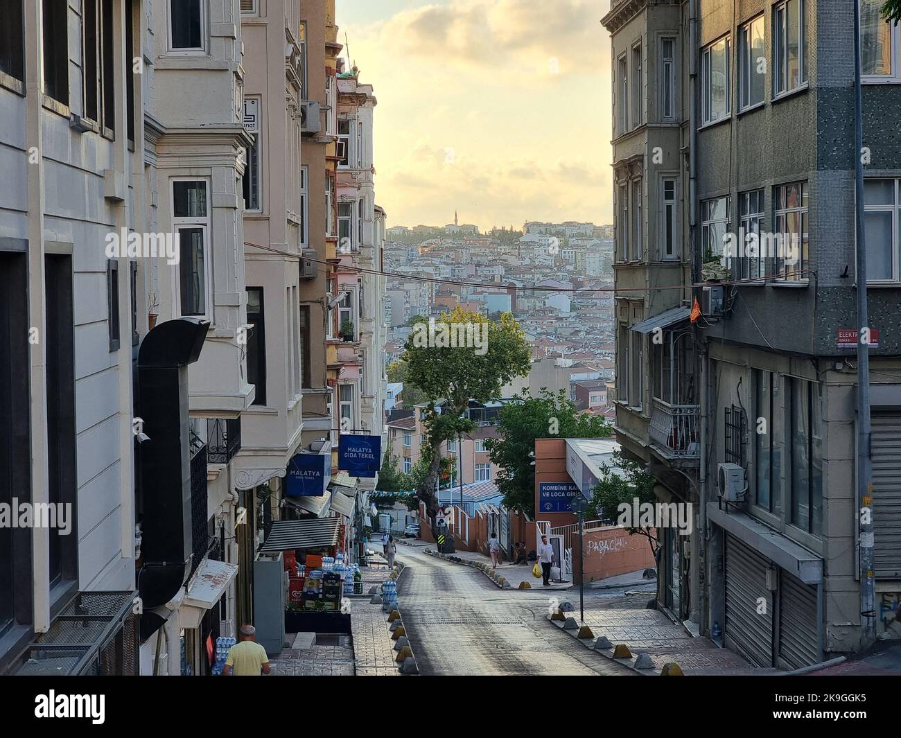 A not-so-busy street in downtown Istanbul, Turkey Stock Photo - Alamy