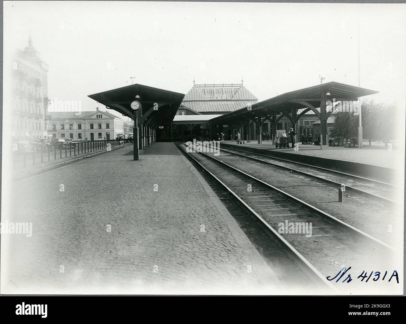New platform roof at Helsingborg F (Ferry Station Stock Photo - Alamy