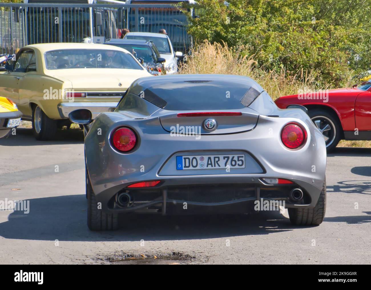 Alfa Romeo 4 C , rear view, classic car Stock Photo - Alamy