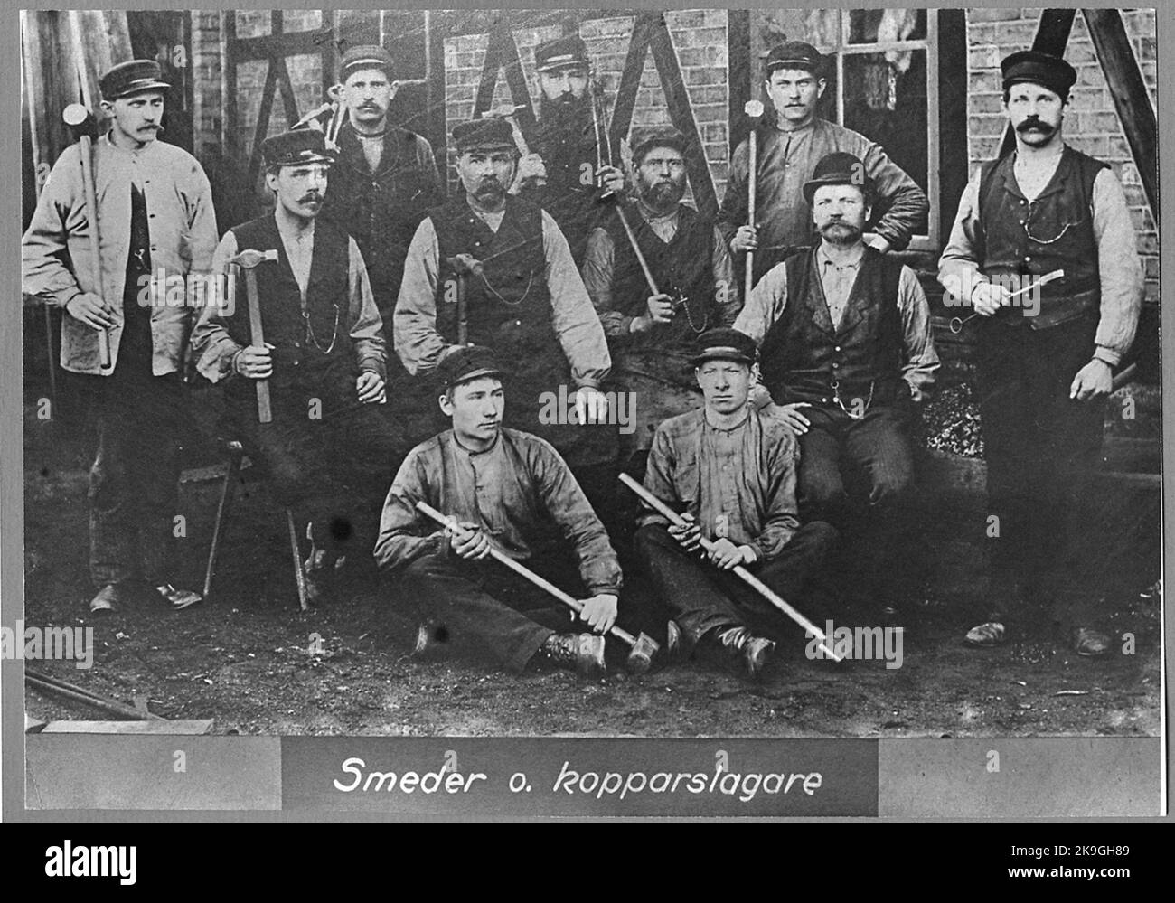 Copper butcher. Group photo Stock Photo - Alamy