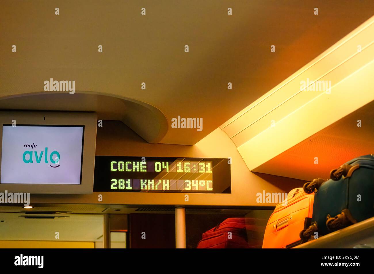 Spain train interior hi-res stock photography and images - Alamy