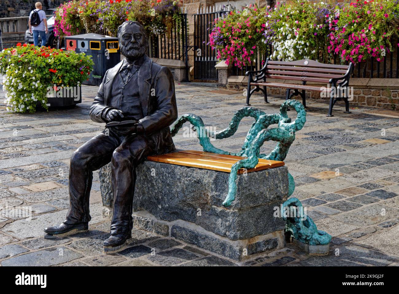 The statue of Victor Hugo in St Peter Port Guernsey during daytime ...