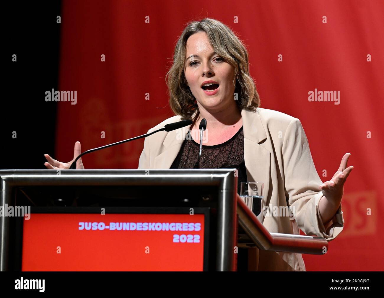 Oberhausen, Germany. 28th Oct, 2022. Jessica Rosenthal, chairwoman of ...