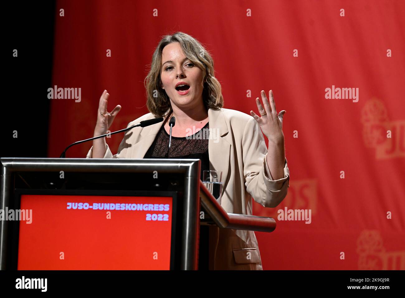 Oberhausen, Germany. 28th Oct, 2022. Jessica Rosenthal, chairwoman of ...