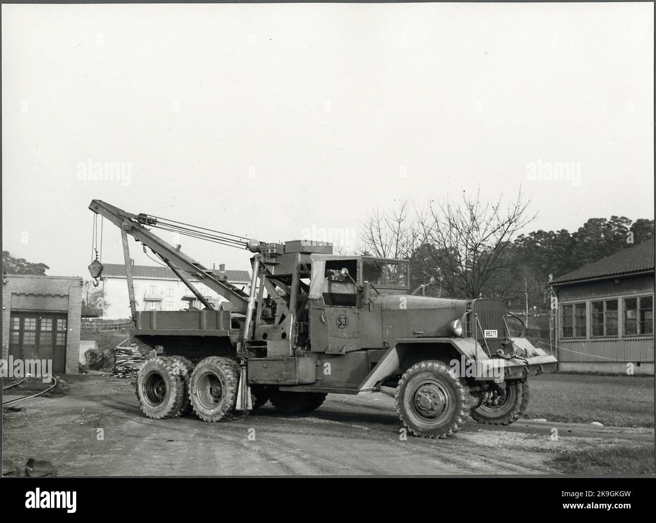 The State Railways' salvage car at Hagalund Stock Photo - Alamy