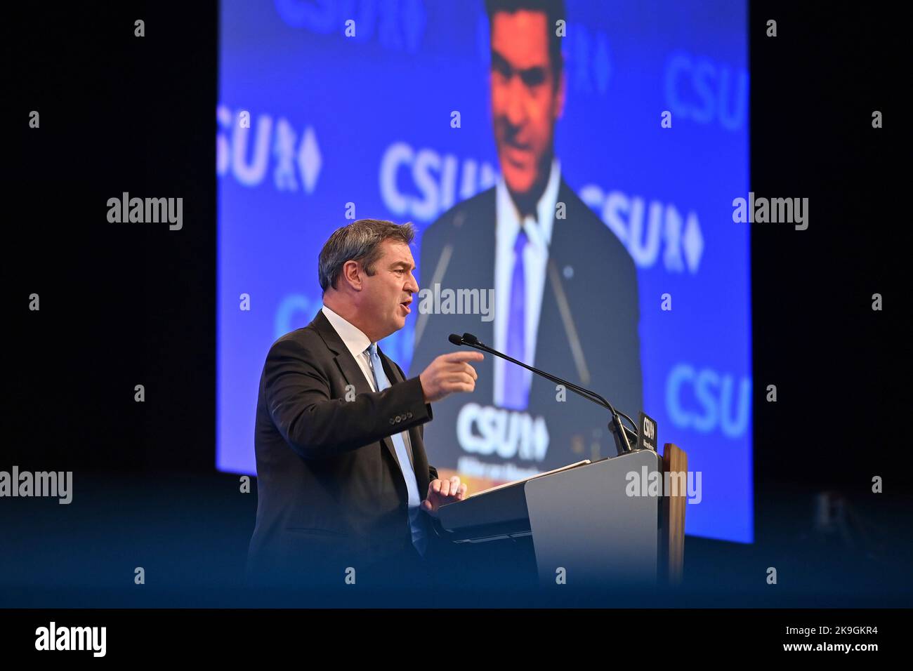 Markus SOEDER (Prime Minister of Bavaria and CSU Chairman), speech ...