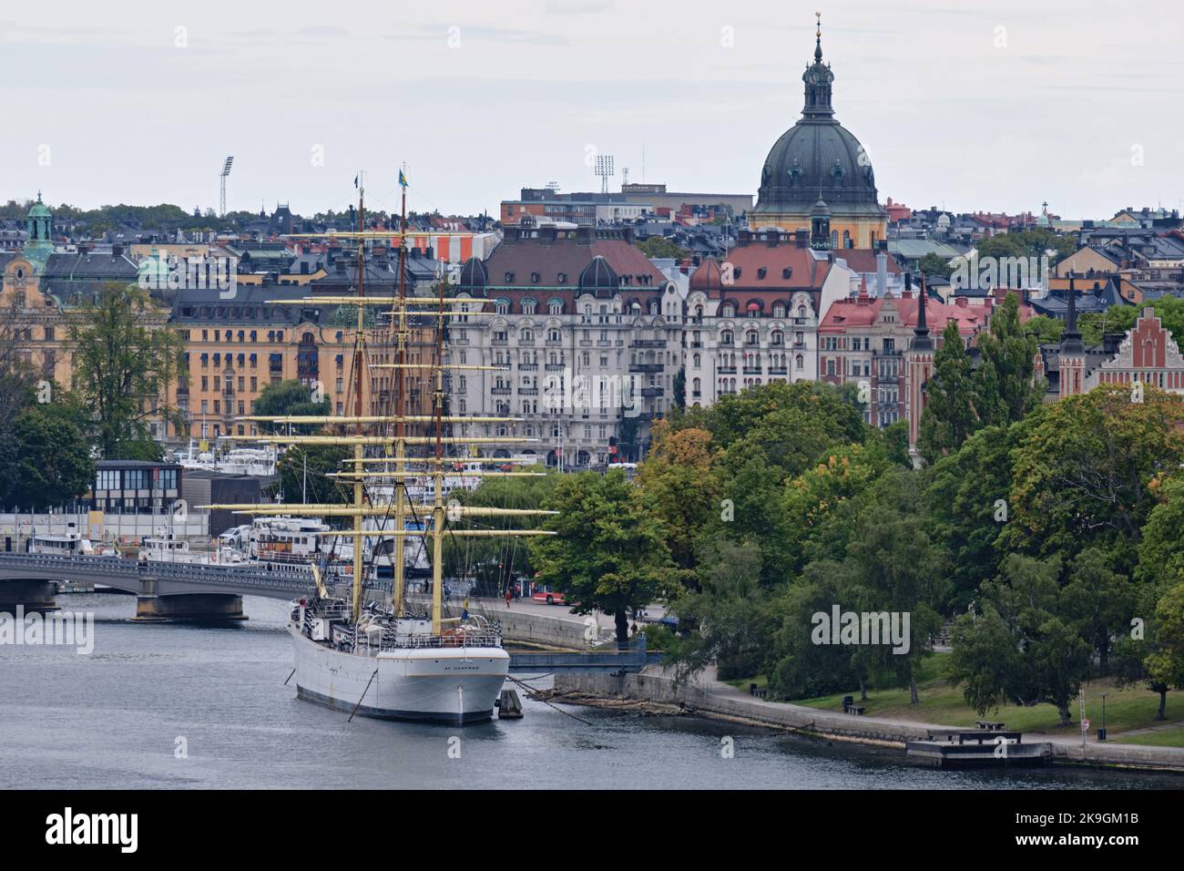 Stockholm, Sweden - Sept 2022: Skeppsholmen island, Hedvig Eleonora ...