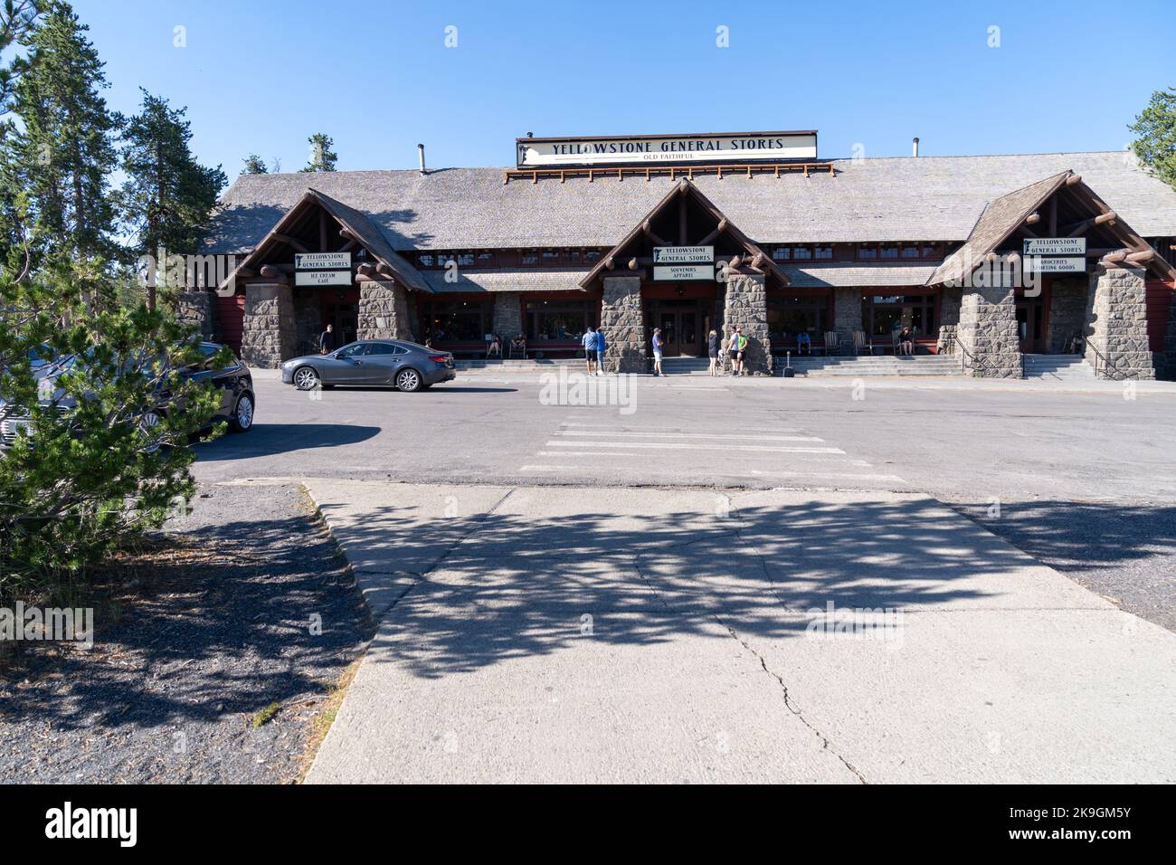 Wyoming, USA - July 19, 2022: Exterior of the Yellowstone General Store ...