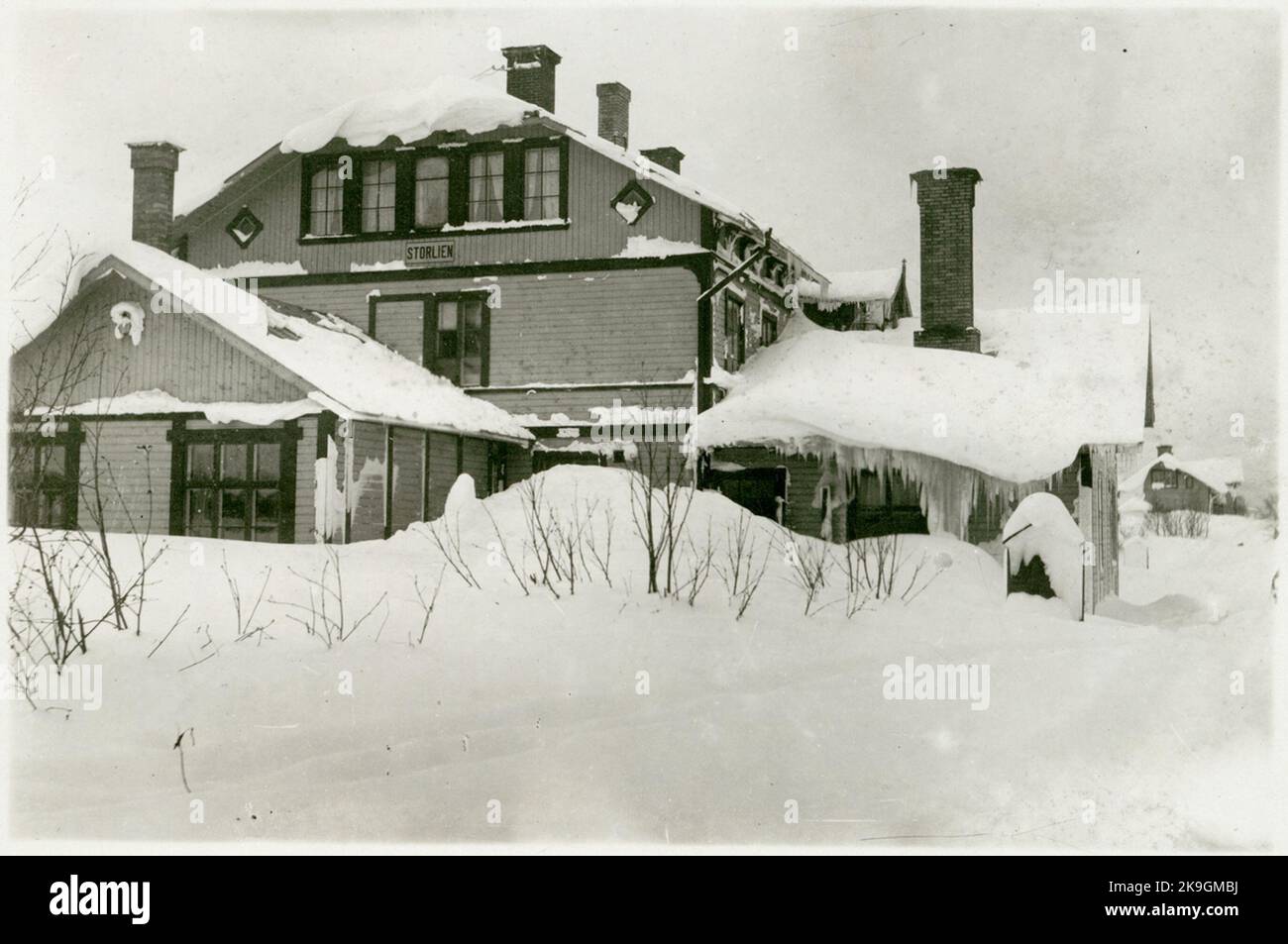 The railway hotel in Storlien Stock Photo - Alamy