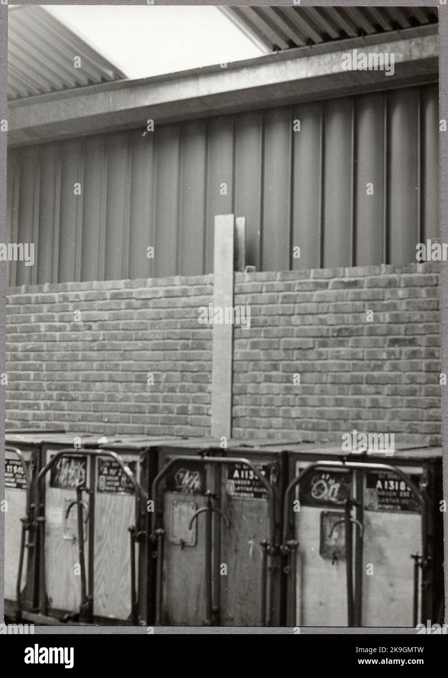 Middle pillars for brick wall in building on the nutrition in Gävle ...
