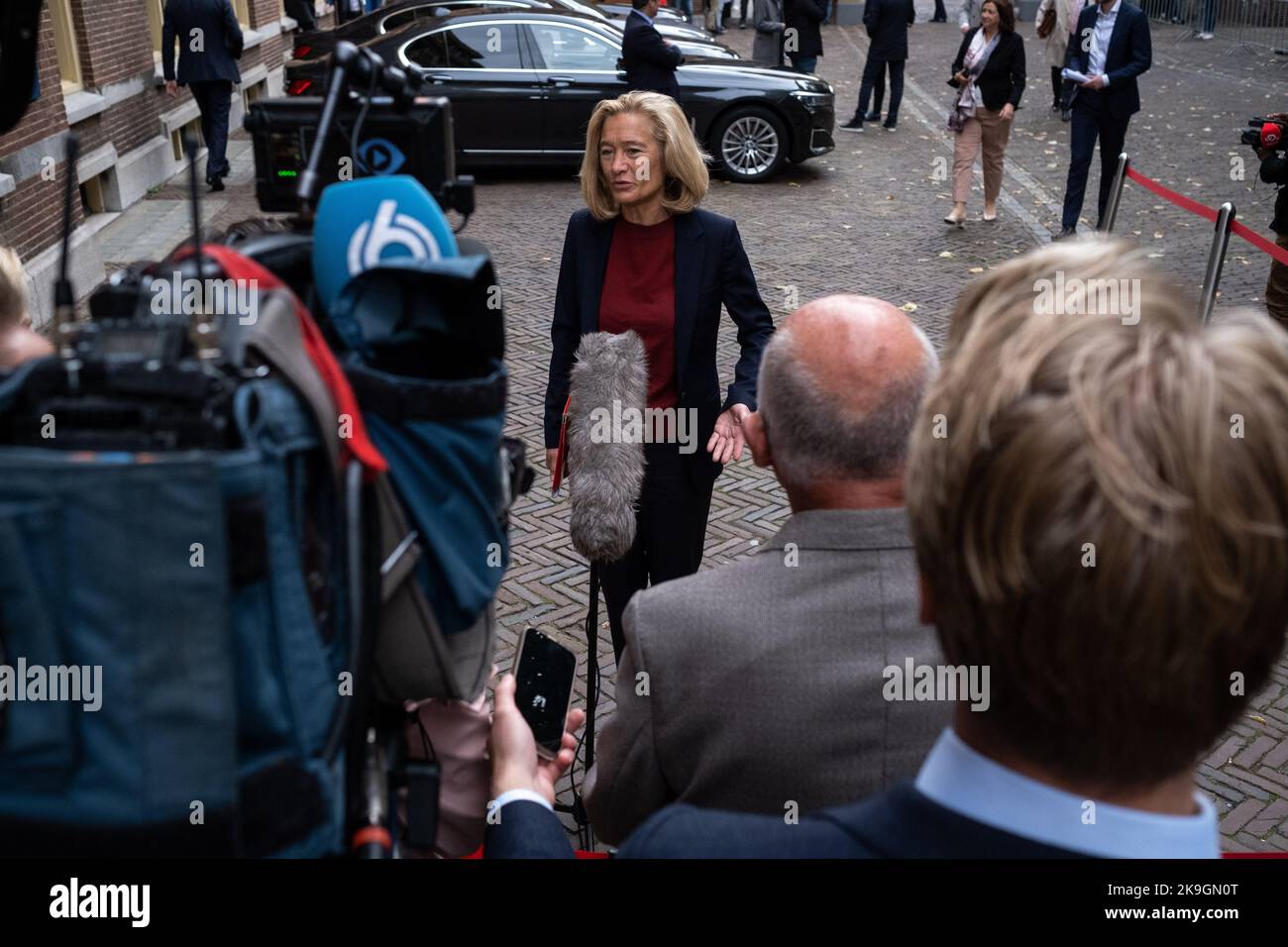 Netherlands, The Hague on 2022-09-22. Arrival of the cabinet at the ...