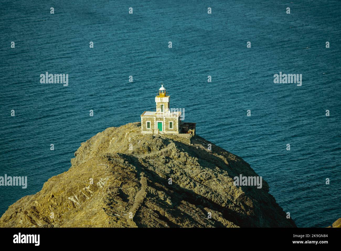 An aerial view of a lighthouse Stock Photo - Alamy