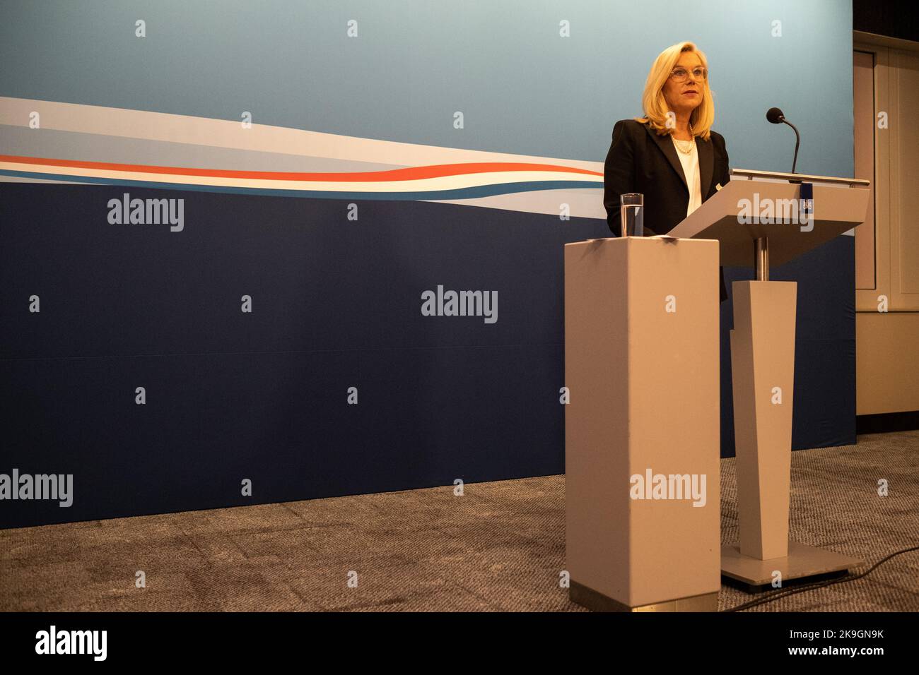 Netherlands, The Hague on 2022-09-22. Press conference by the Deputy ...