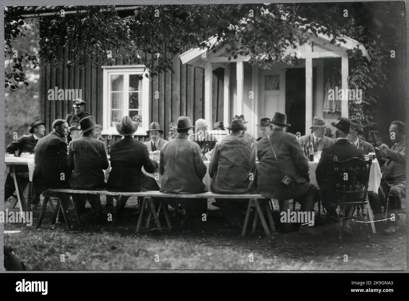 King Gustaf V and King Alfons XIII Hunting Society lunch at ...