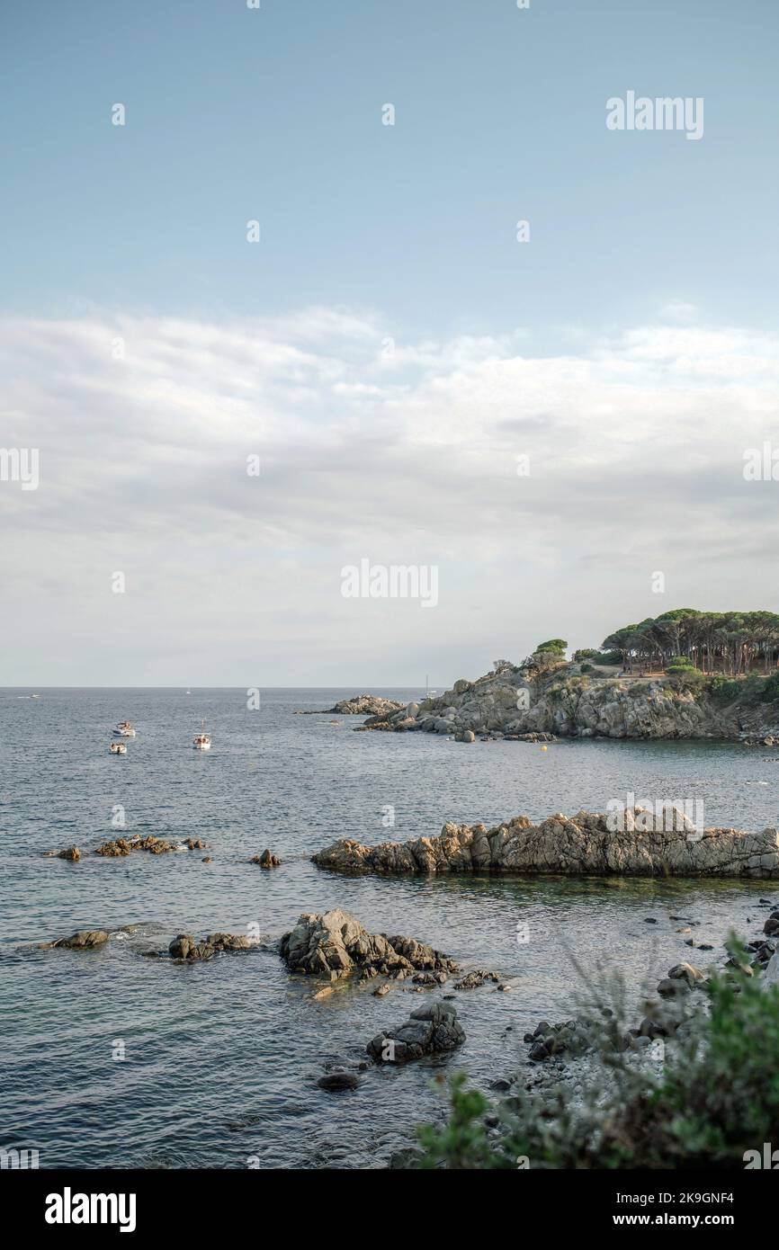 seaside portrait in Costa Brava Stock Photo - Alamy