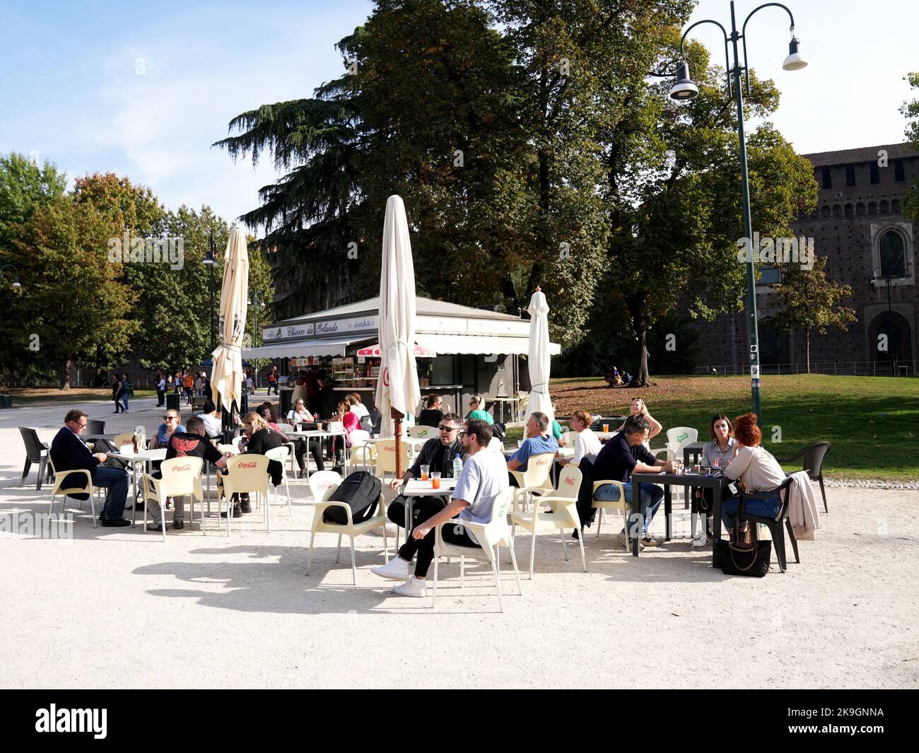 Milan, Italy. 28th Oct, 2022. Milan, Ottobrata, hot summer day in the ...