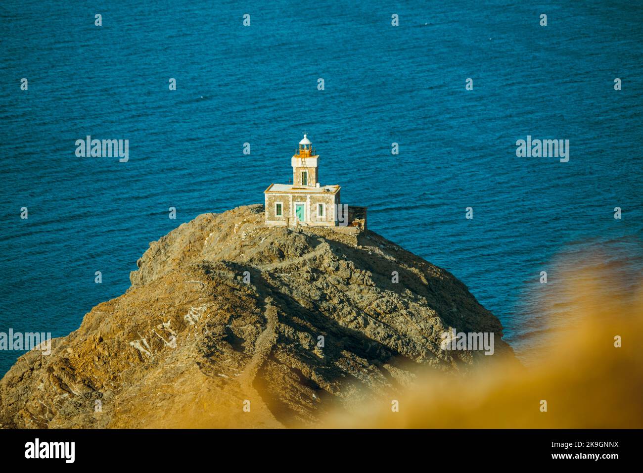 An aerial view of a lighthouse Stock Photo - Alamy