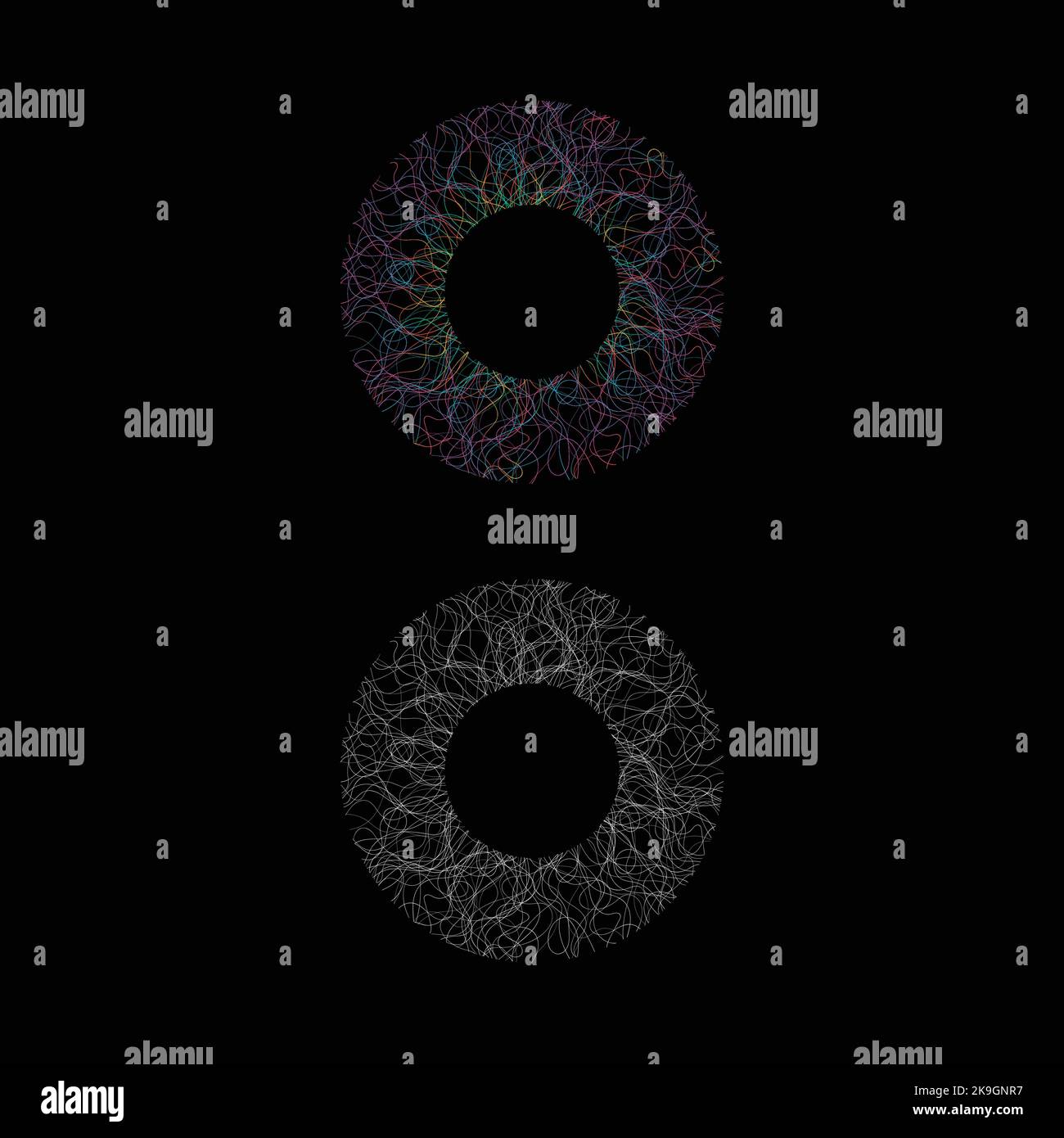 Blue neon laser circuit Stock Vector Images - Alamy