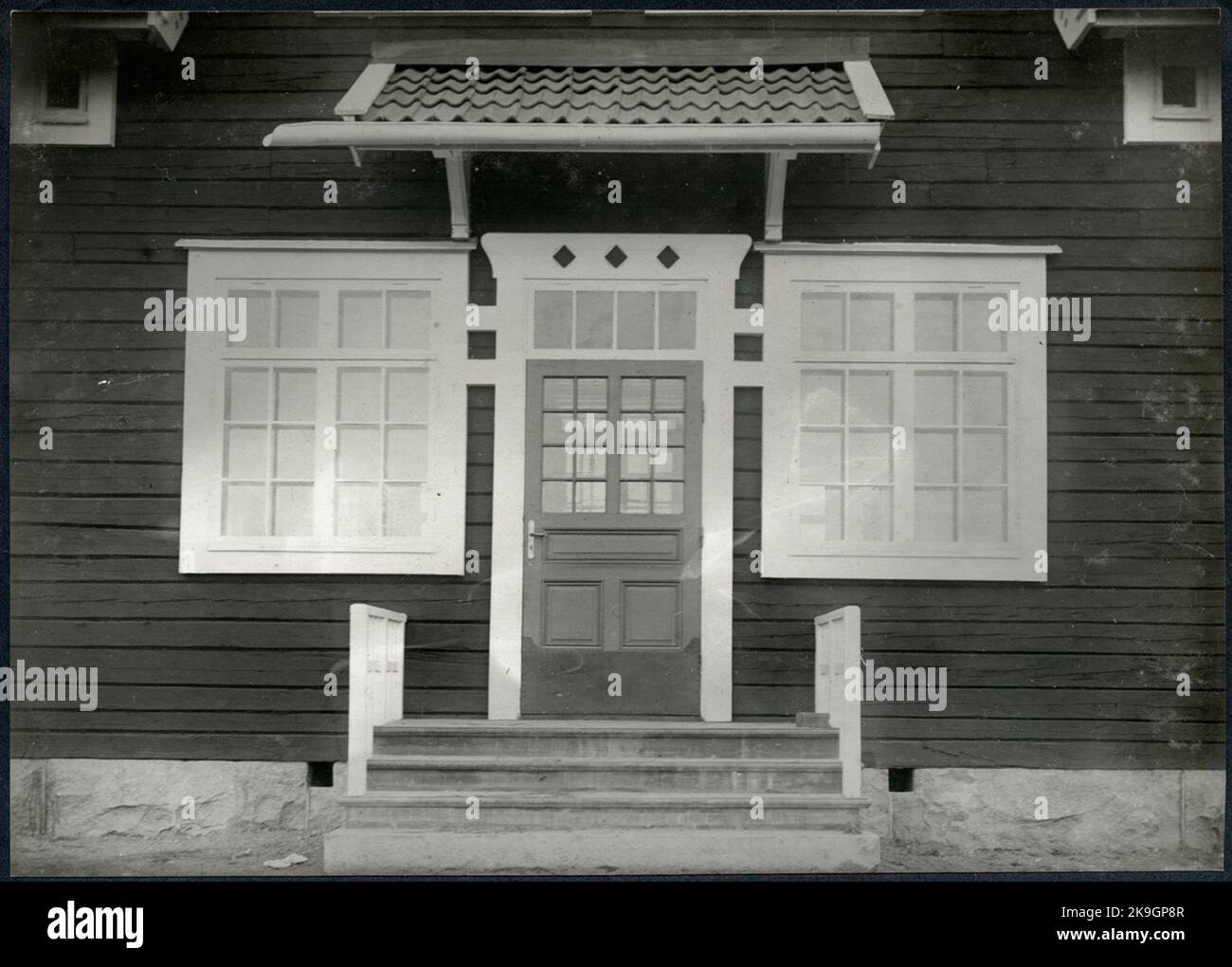 Station house at Lappträsk. Station built in 1910. One- and one-half ...
