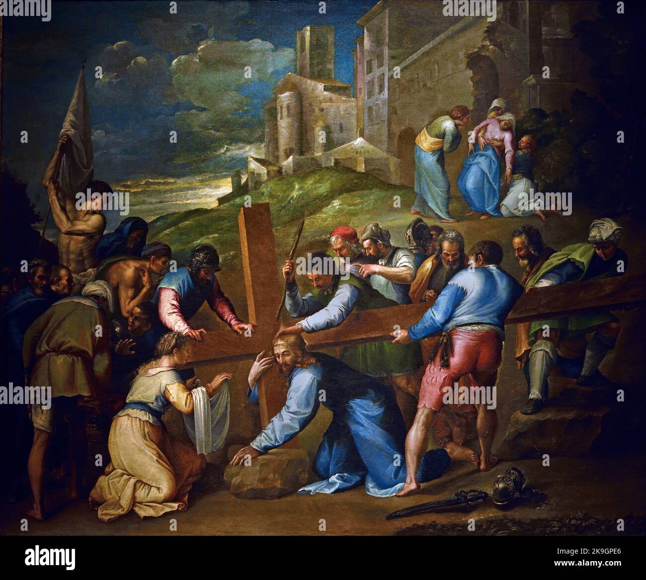 Christ On The Road To Calvary 1552 Battista Franco Said Semolei 1510