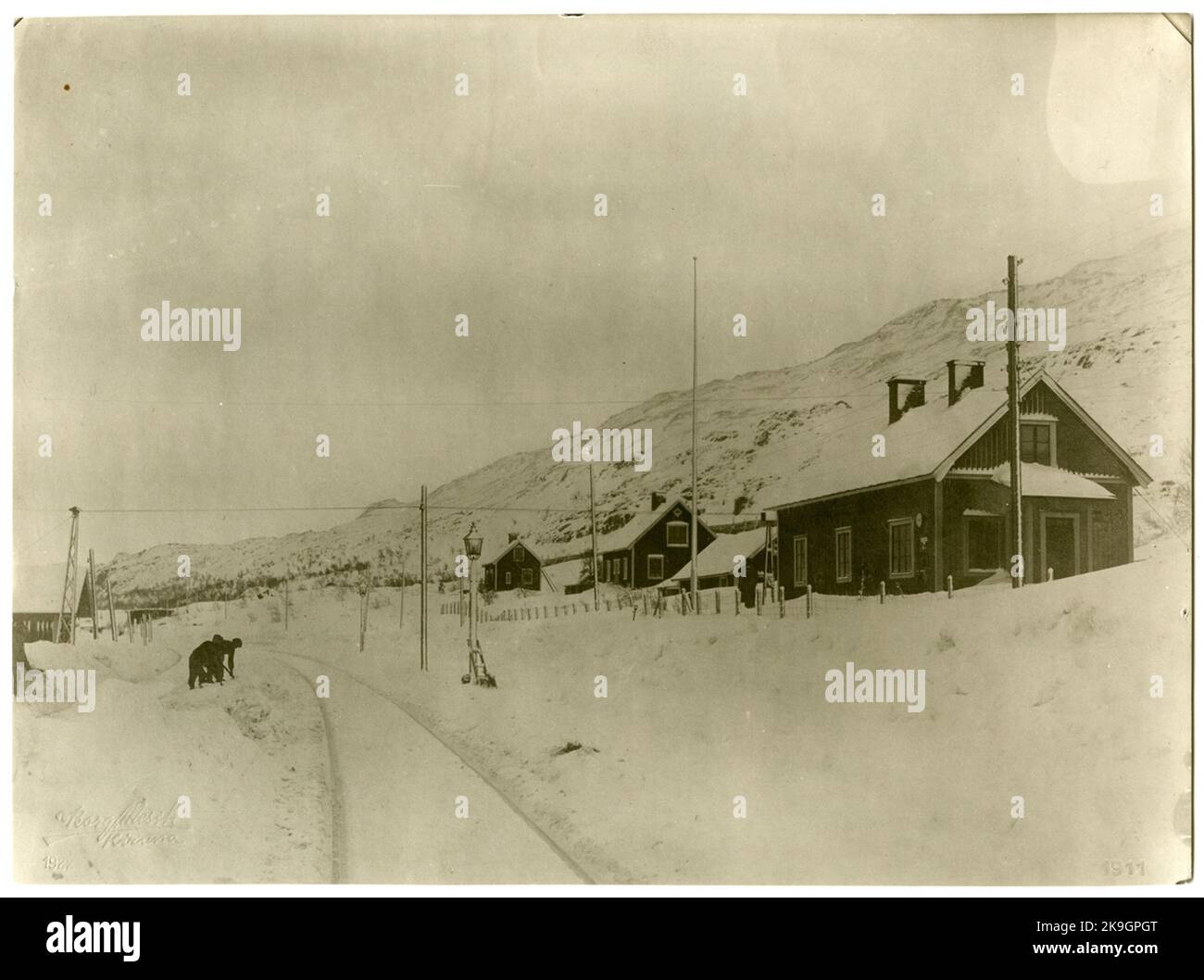 The eastern end of the national border station station Stock Photo - Alamy
